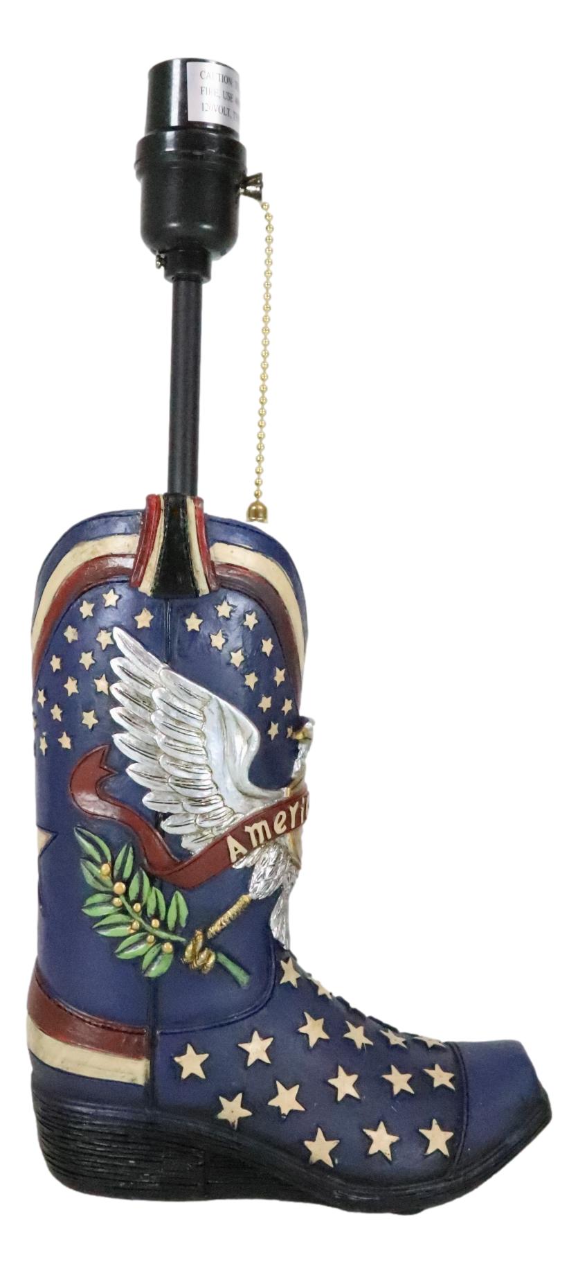 American Hero Fire Fighters Fireman Boots Desktop Table Lamp With Lace ...