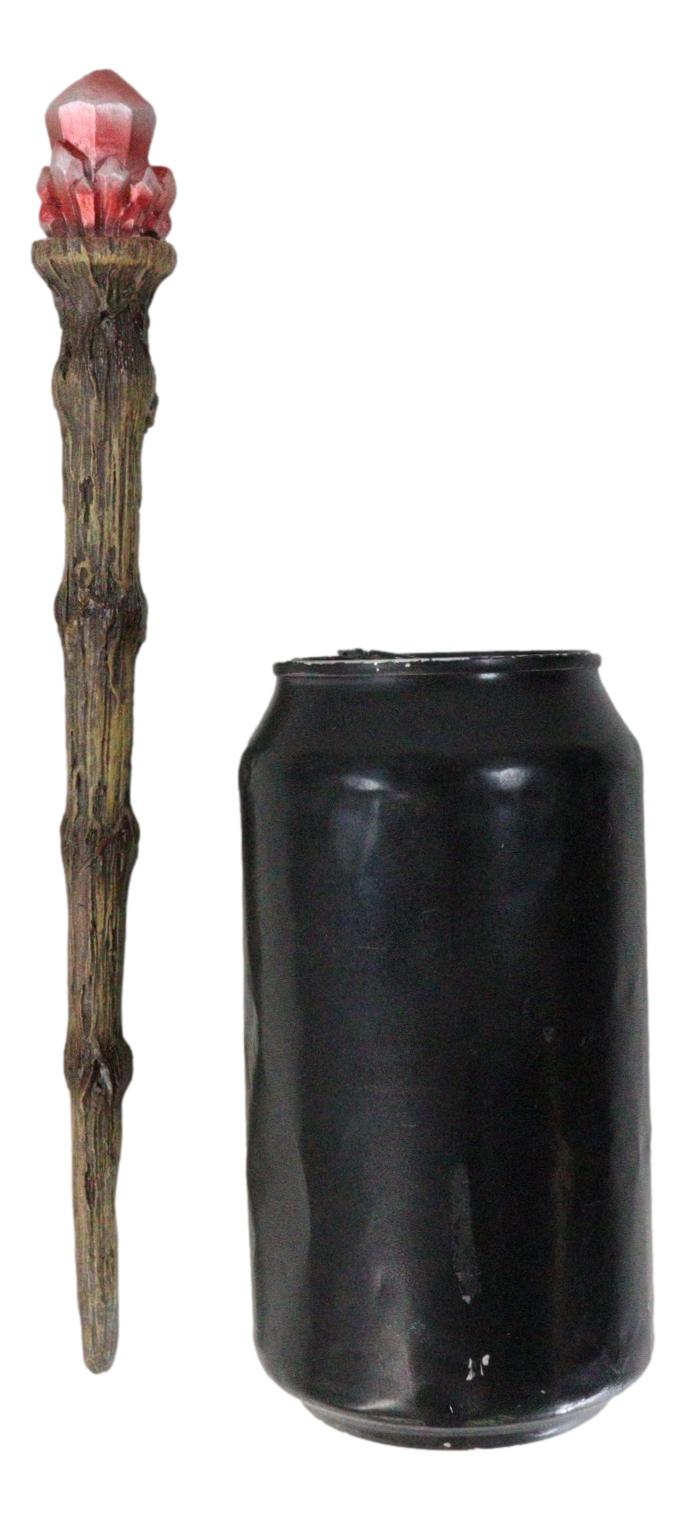 Wizard Red Crystal Tree Ent Skulls Cosplay Wand 9.5" Accessory Fantasy ...