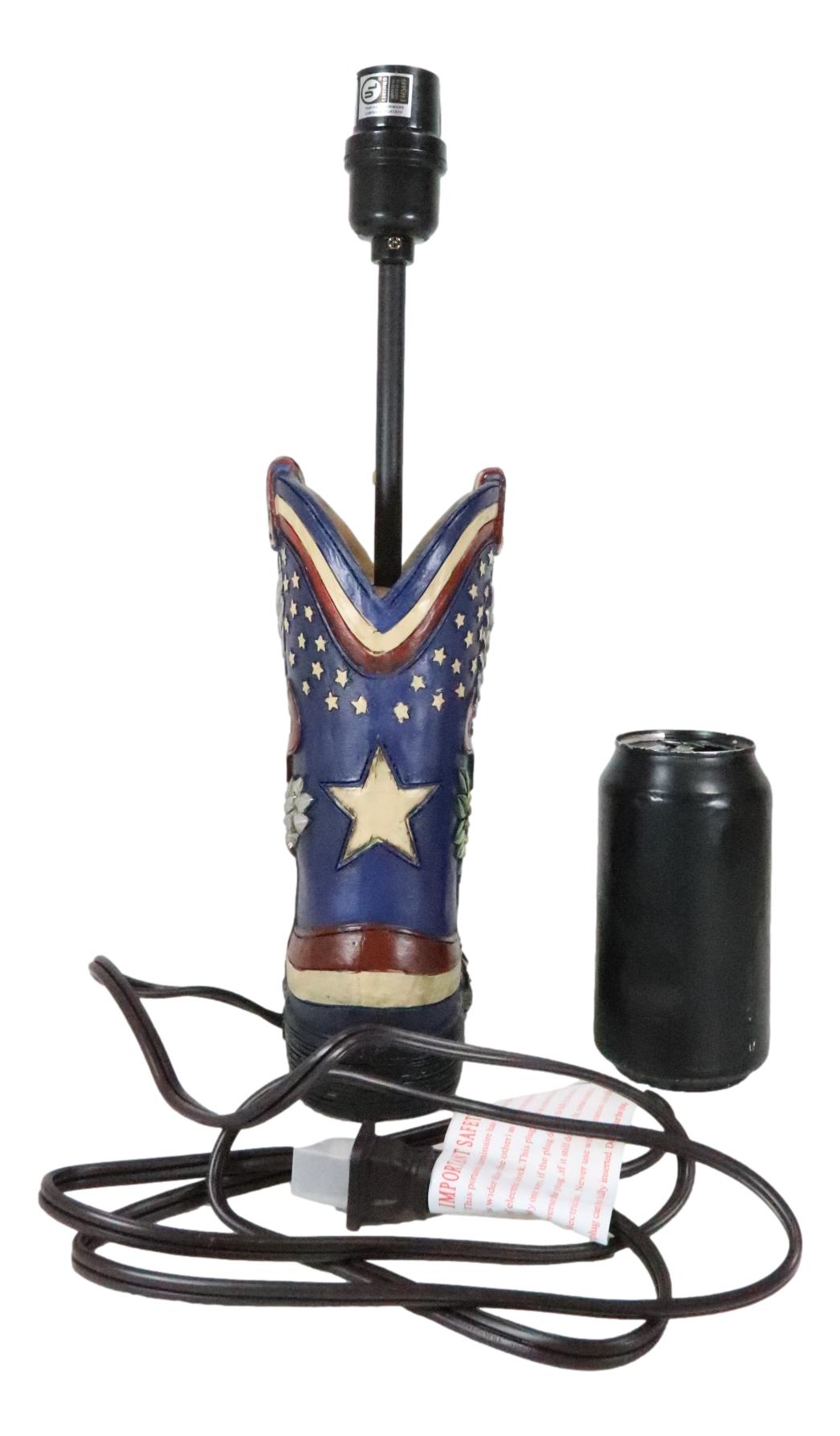 American Hero Fire Fighters Fireman Boots Desktop Table Lamp With Lace ...