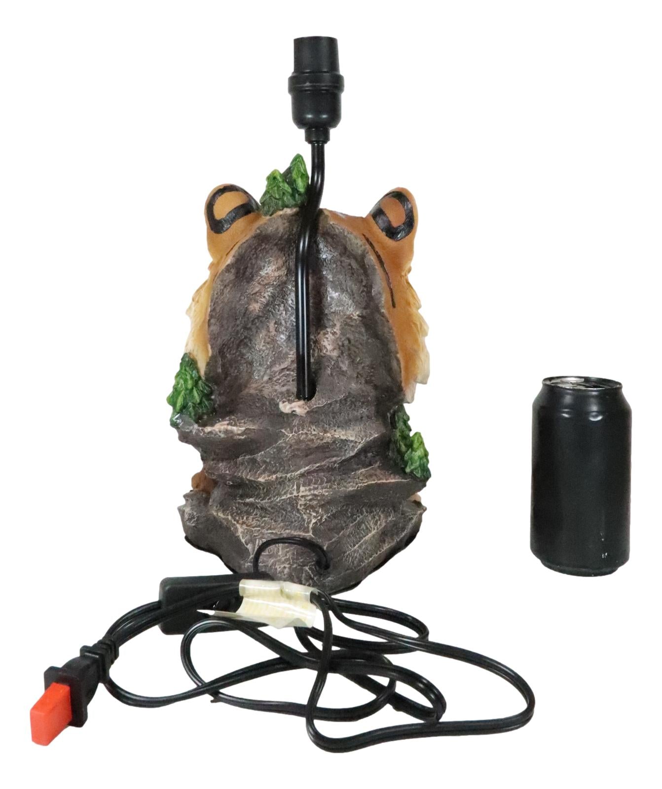 Royal Bengal Tiger Jungle Predator Desktop Table Lamp Statue Decor Wit ...