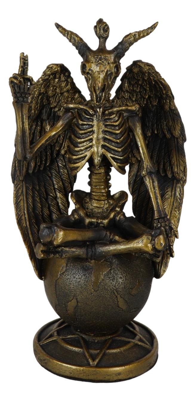 Eliphaz Levi Winged Sabbatic Goat Baphomet Skeleton Bone Creature Figu ...