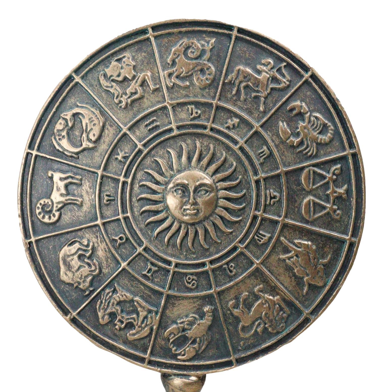 Greek Astrological Horoscopes Zodiac Constellations Sun Moon Plaque St ...