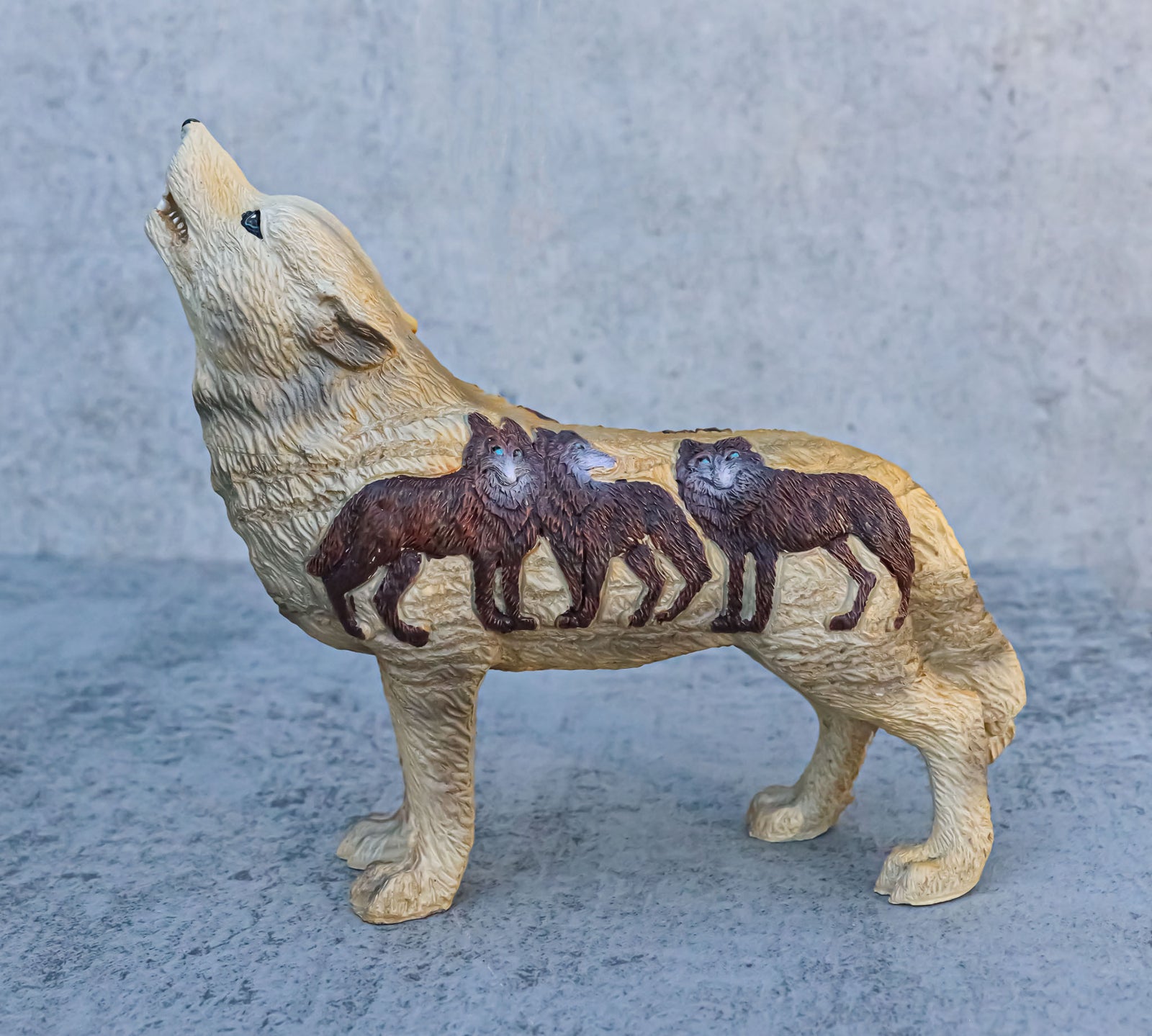 The Wolf Spirit Collection Aardwolf Wolfpack Figurine Howling Wolf 6.2 ...