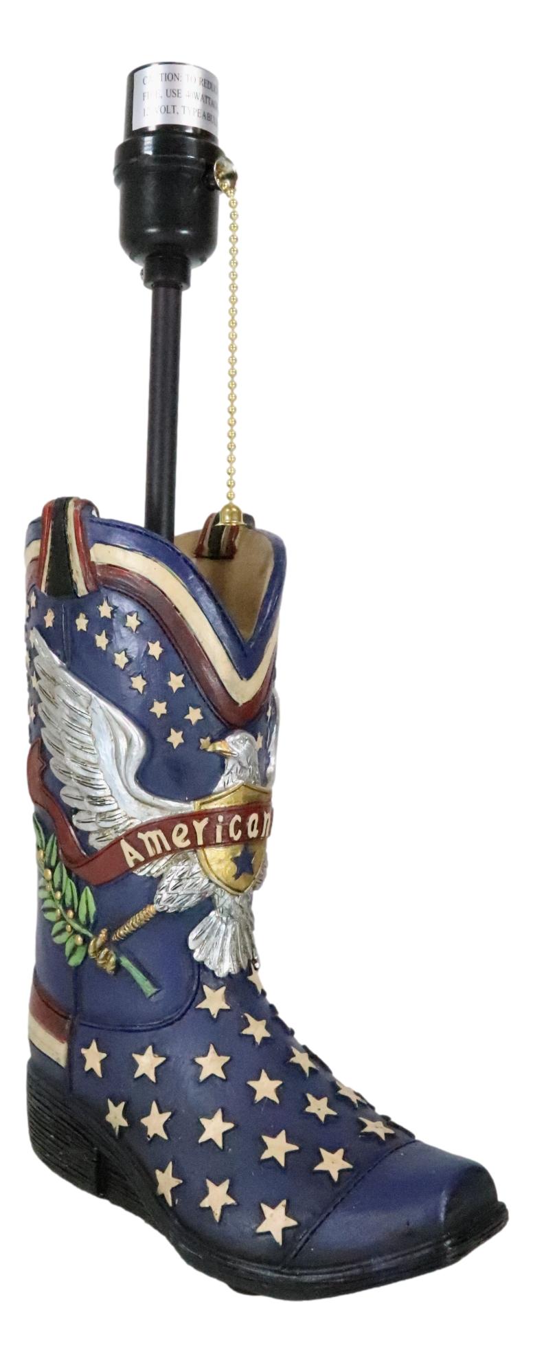 American Hero Fire Fighters Fireman Boots Desktop Table Lamp With Lace ...