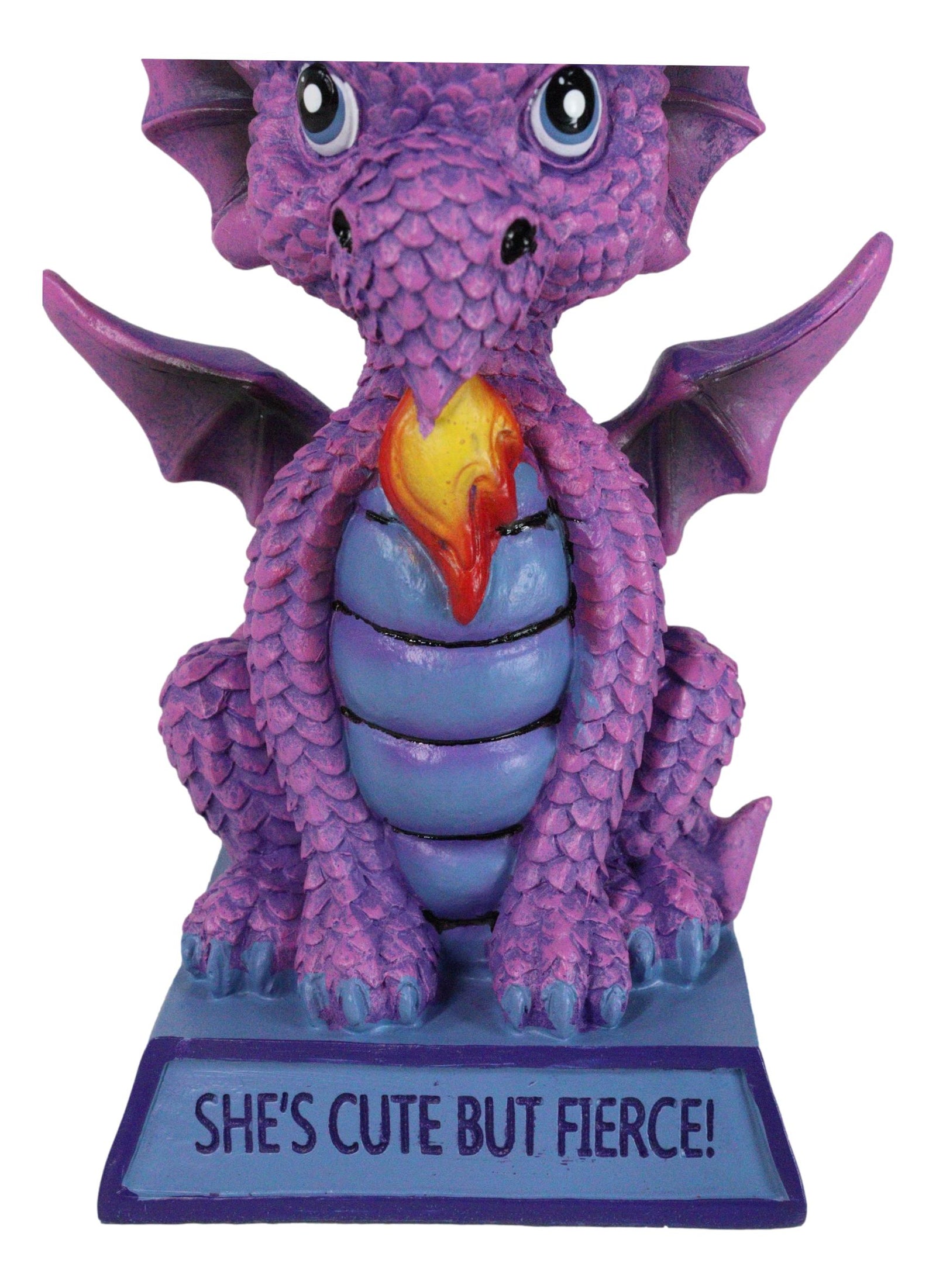 Violet Drake Koan Cartoon Chibi Dragon Fantasy Figurine She's Cute But ...