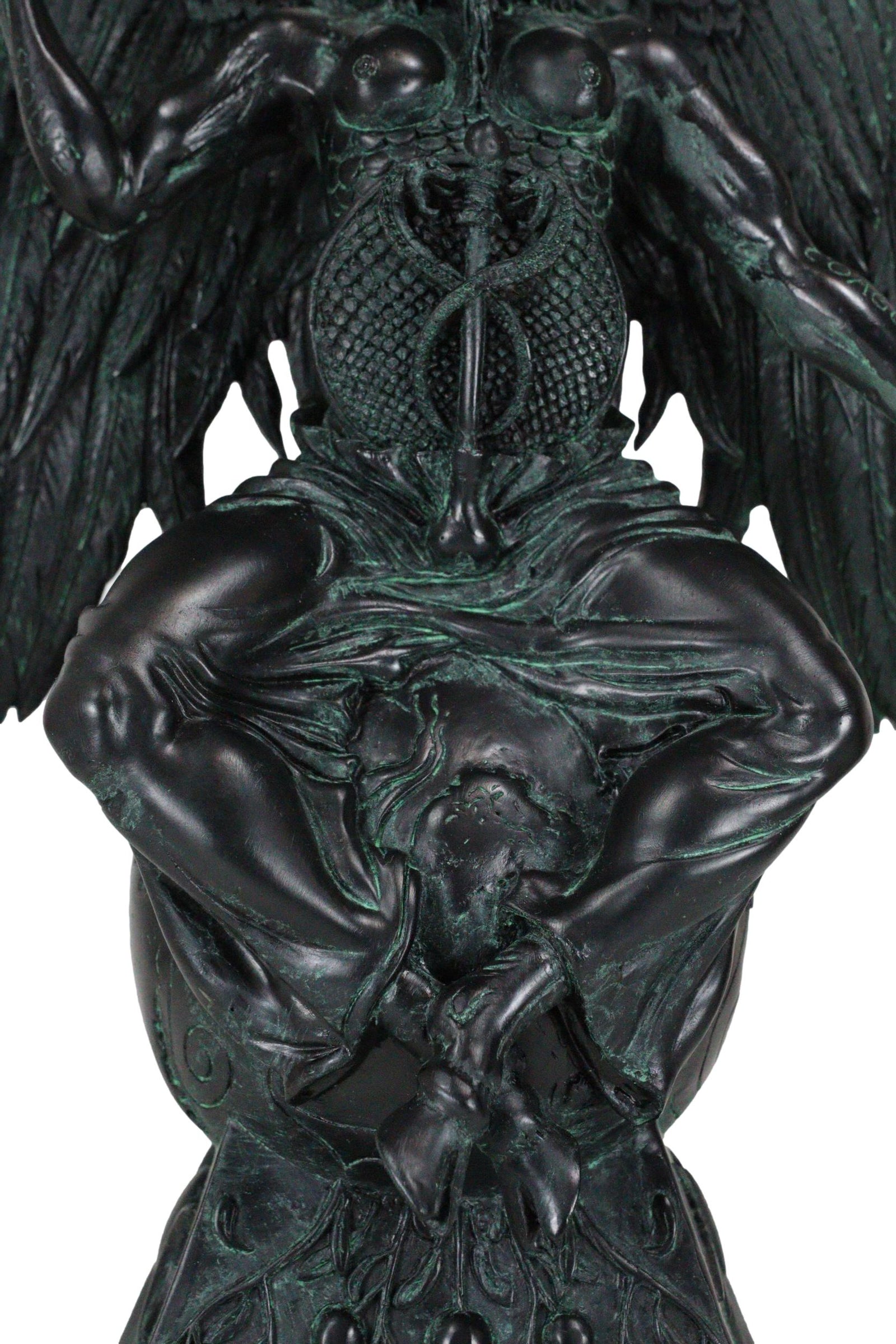 15"H Baphomet Sabbatic Goat Idol Occultic Statue Figurine Maxine Mille ...