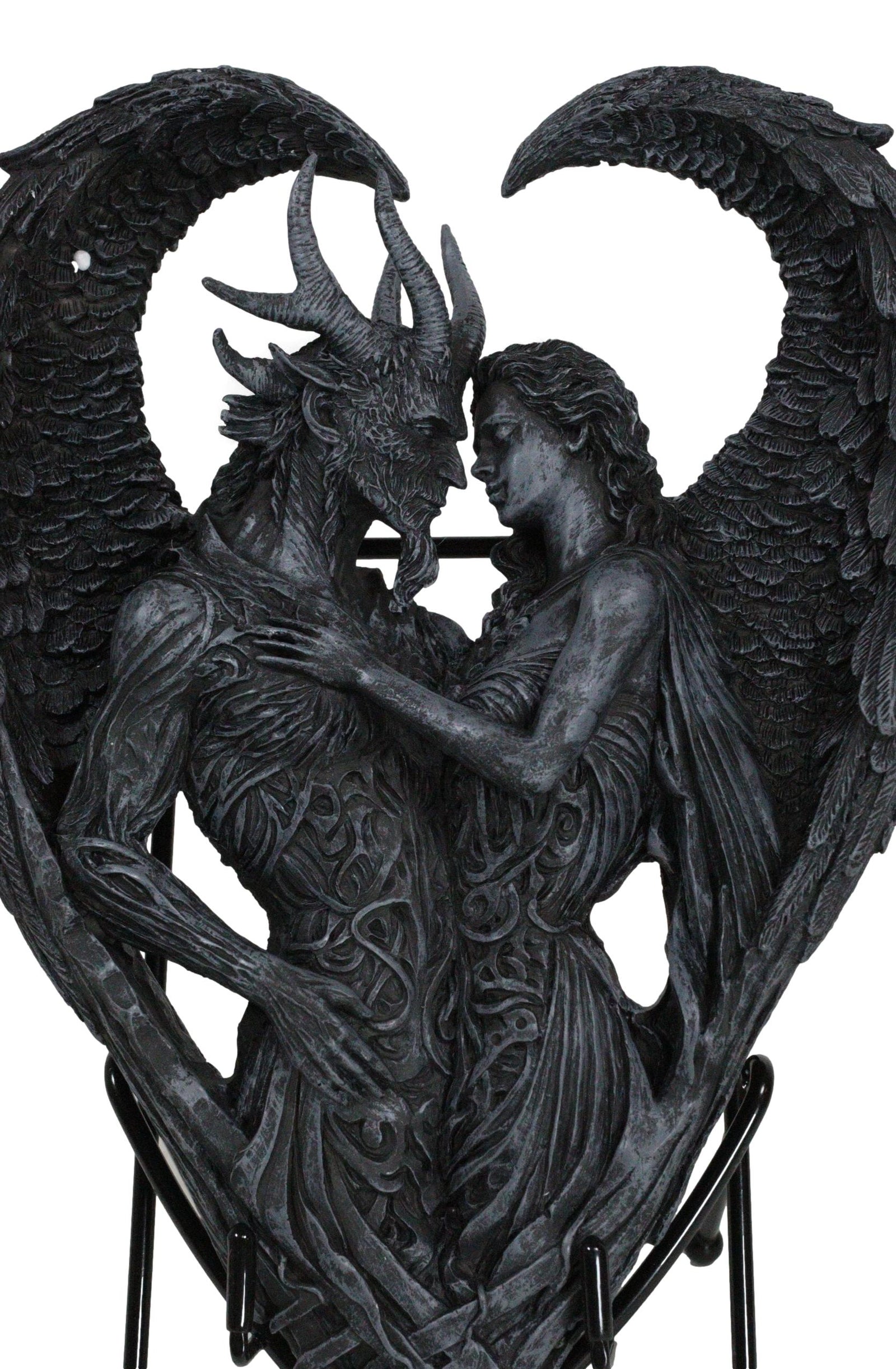 Solemn Vow Innocence Demon And Lilith Dark Angel Heart Plaque With Sta ...