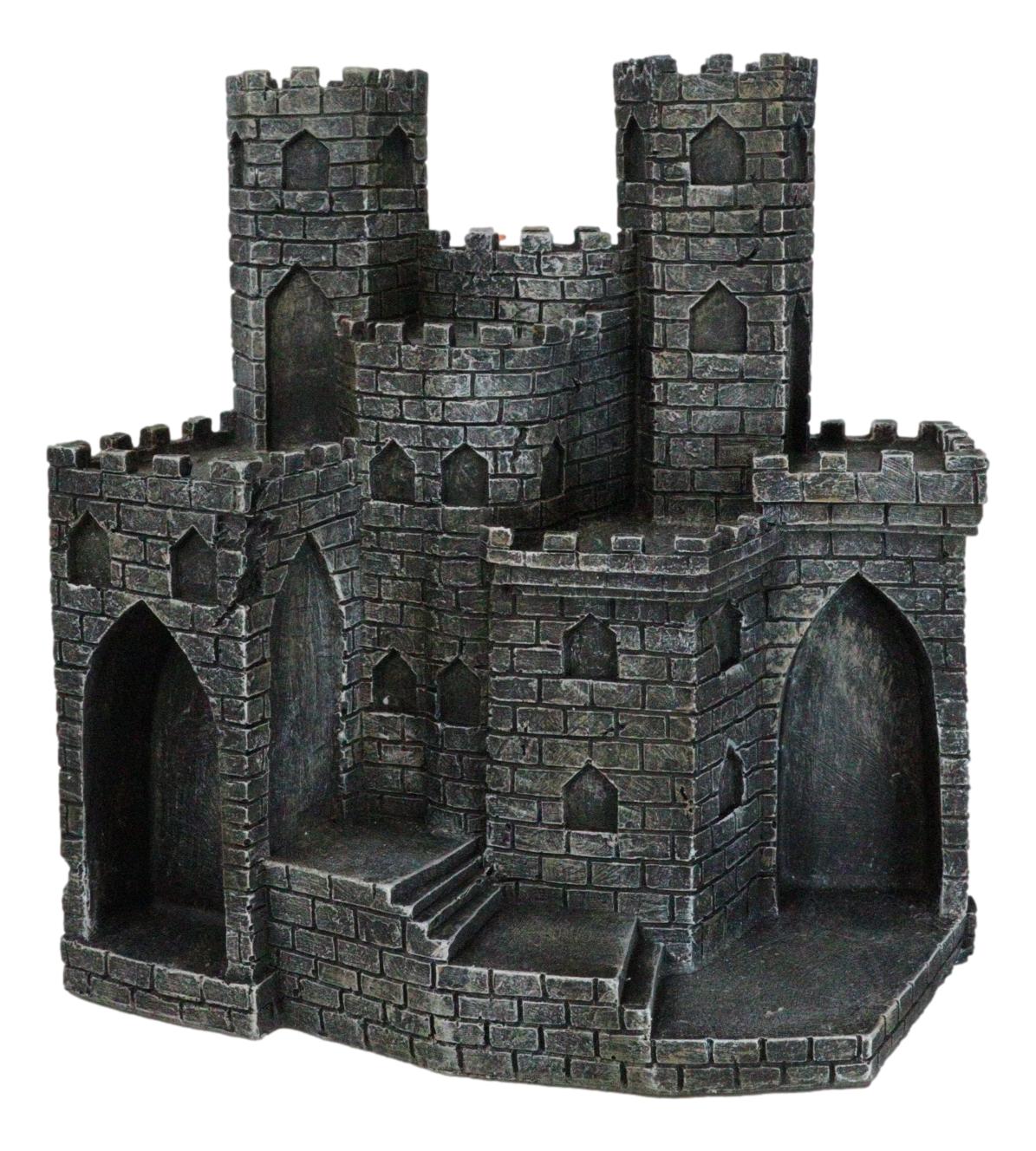 Medieval Castle Fortress Display Stand And 12 Mini Crusader Knights Fi ...