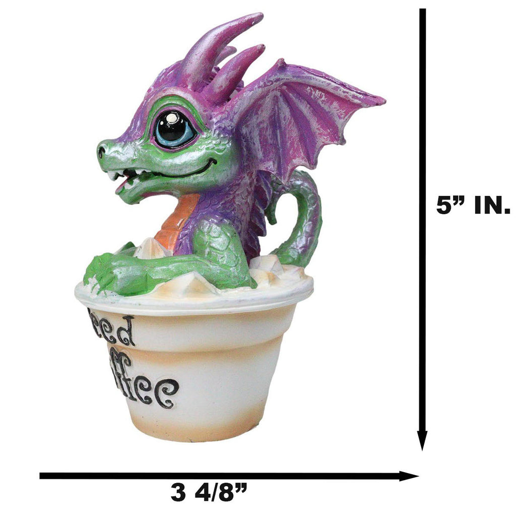 Ruth Thompson Artisan Iced Coffee With Sarah Wyrmling Dragon In Cup Fi ...