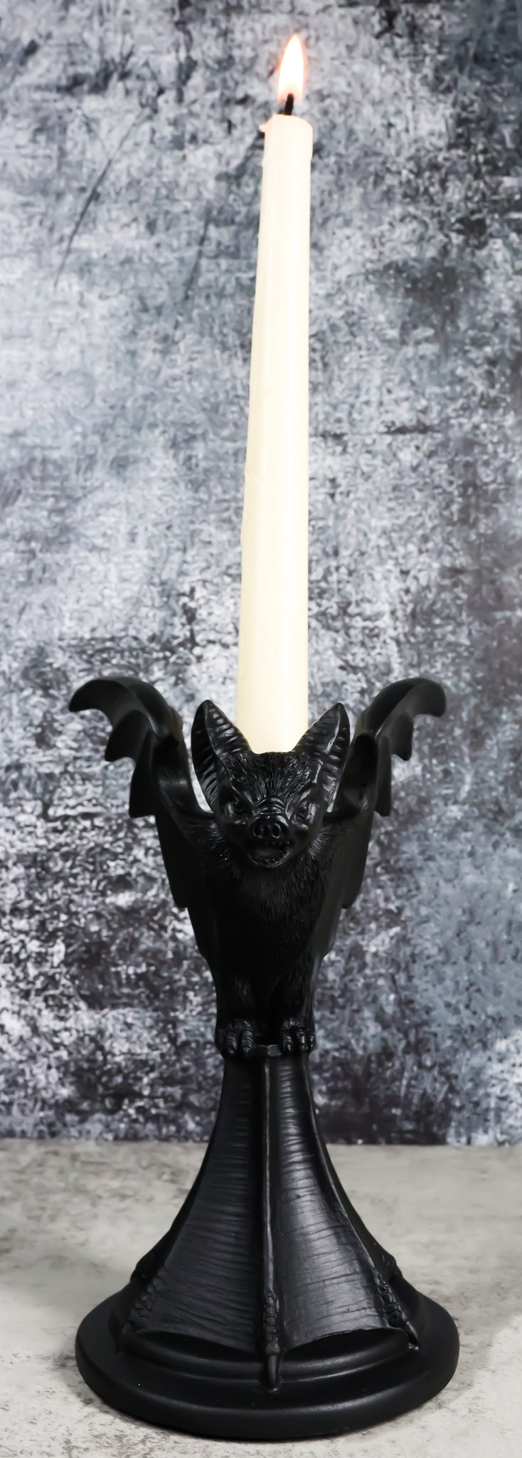 Wicca Gothic Black Gargoyle Vampire Bat Vespertilio Candlestick Holder ...