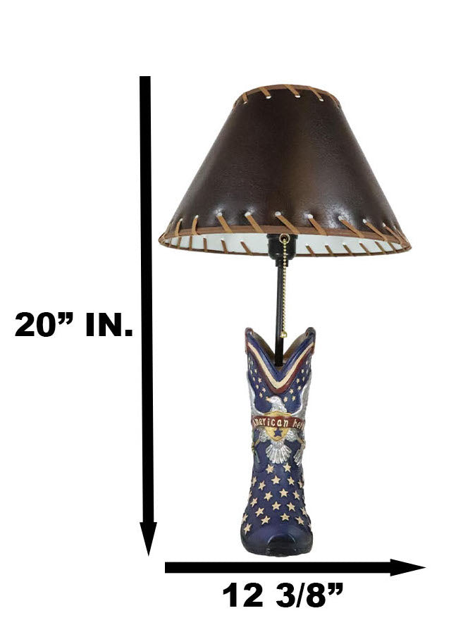 American Hero Fire Fighters Fireman Boots Desktop Table Lamp With Lace ...