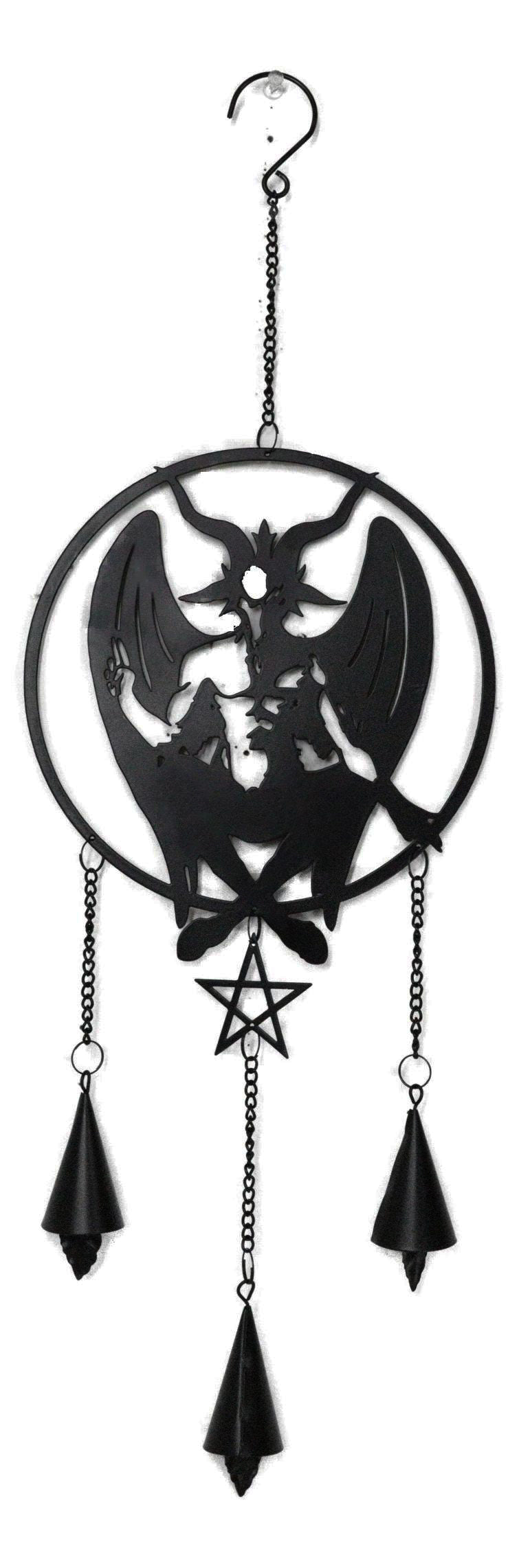Macabre Wicca Sabbatic Goat Baphomet Pentagram Wall Hanging Decoration ...