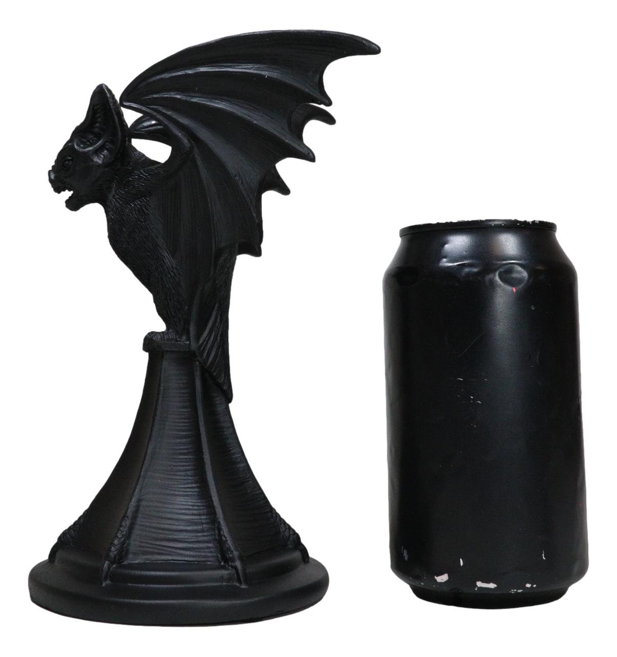 Wicca Gothic Black Gargoyle Vampire Bat Vespertilio Candlestick Holder ...
