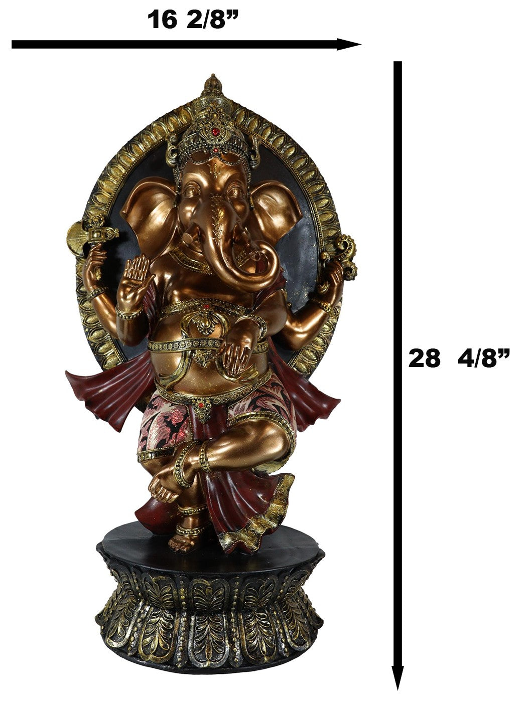 Ebros Large 28.5" Tall Hindu Supreme God Dancing Avatar Nritya Ganesha ...