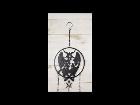 Macabre Wicca Sabbatic Goat Baphomet Pentagram Wall Hanging Decoration ...