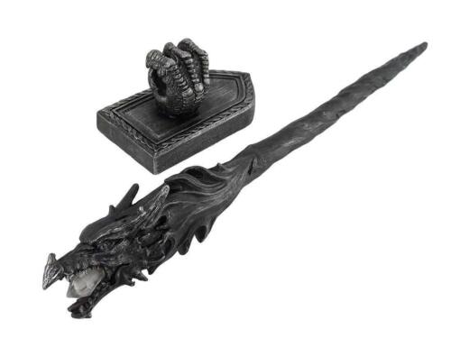 Ebros Set of 2 Left & Right Medieval Dragon Head Scepter Color Changin ...