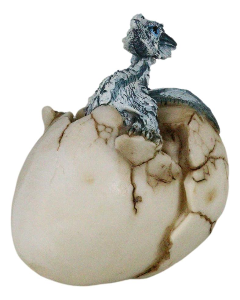 Cold Bifrost Dragon Hatchling Breaking Out Of Egg Shell Figurine Myth ...