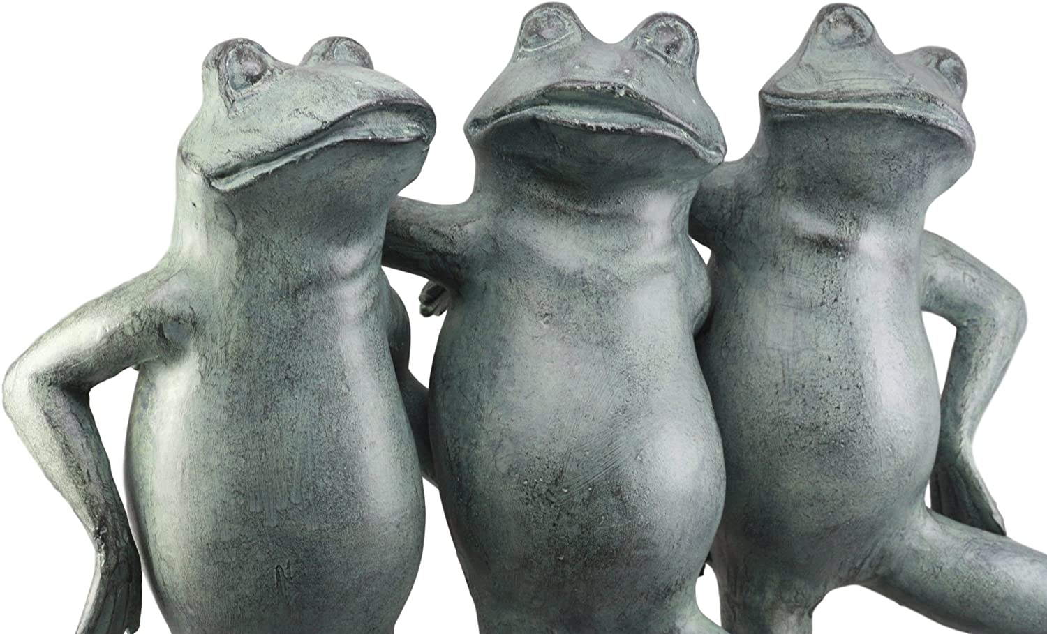 Ebros Gift Ebros Aluminum Best Pond Buddies Hand In Hand Dancing Frog ...