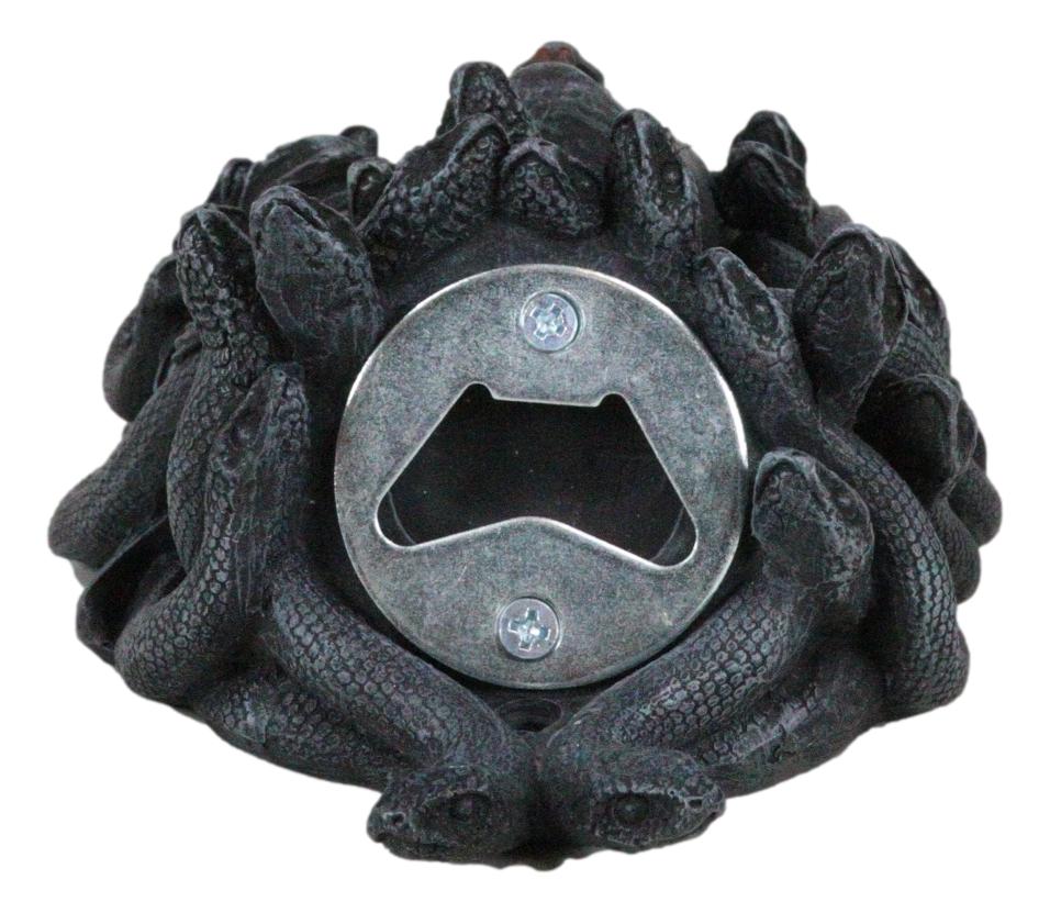 Greek Mythology Gorgon Medusa Gargoyle With Snake Hairs Wall Beer Bott ...