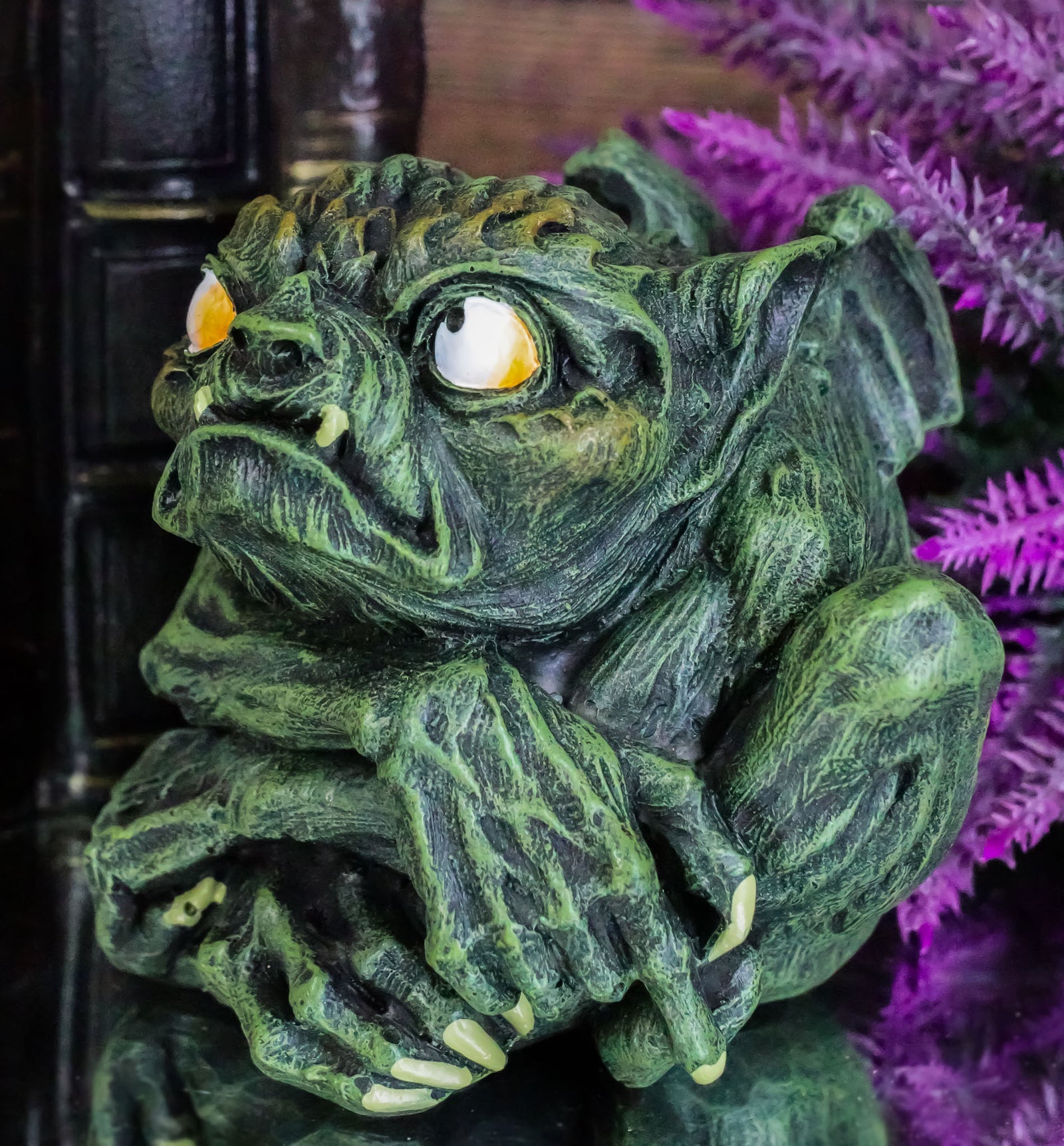 Demonic Notre Dame Toad Troll Winged Gargoyle Figurine Collectible Shy ...