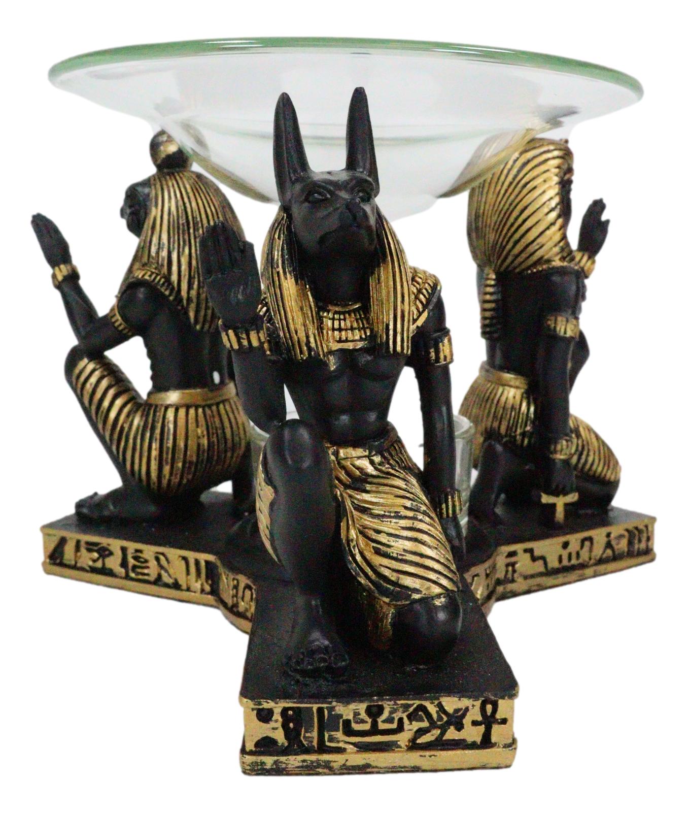 Egyptian Gods Horus Anubis And Pharaoh Candle Heat Oil Tart Scent Burn ...
