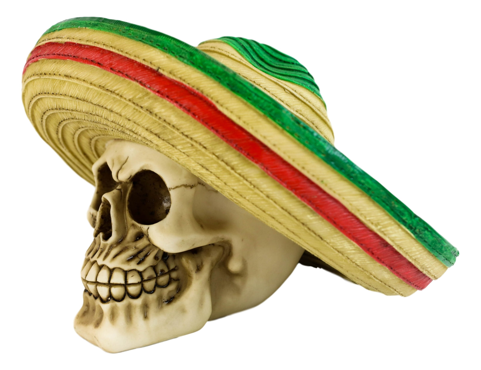 Day Of The Dead El Bandito Outlaw Skeleton Skull With Mexican Sombrero ...