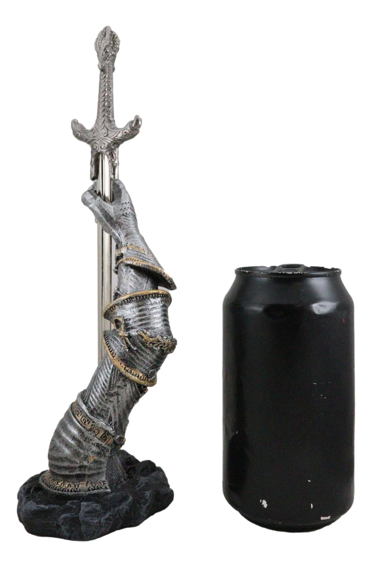 Ebros Medieval Knight Suit Of Armor & Excalibur Sword Letter Opener Fi ...