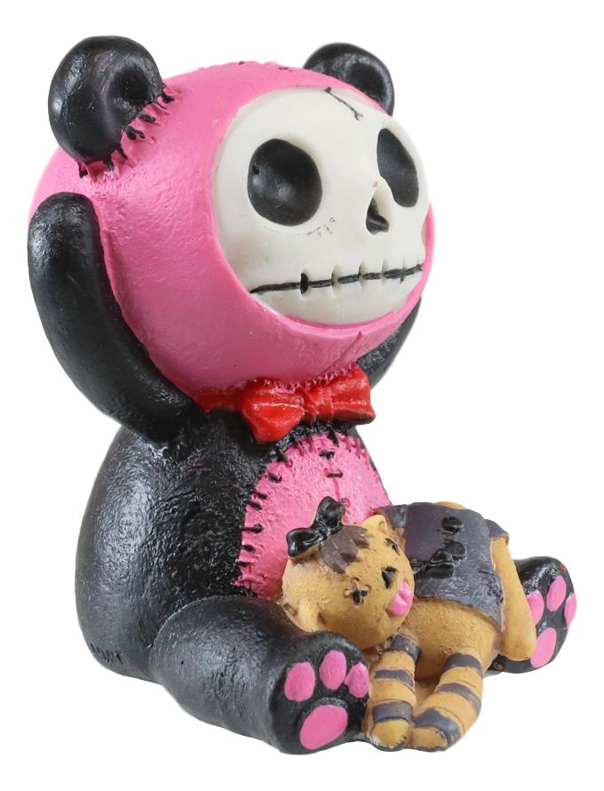 Furrybones Black and Pink Panda Pandie Voodoo Skeleton Monster Ornamen ...
