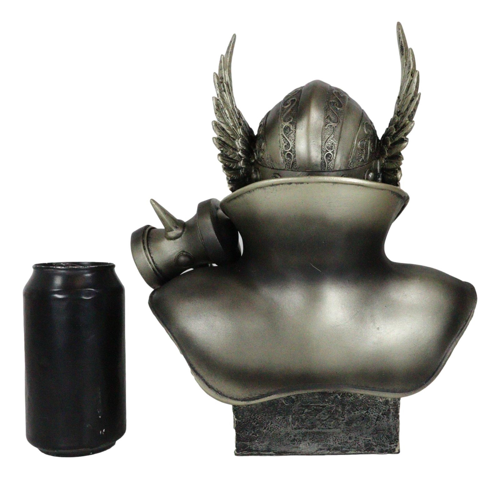 Ebros Large Norse God Thor Steel Finish Bust Statue Thunder Hammer ...