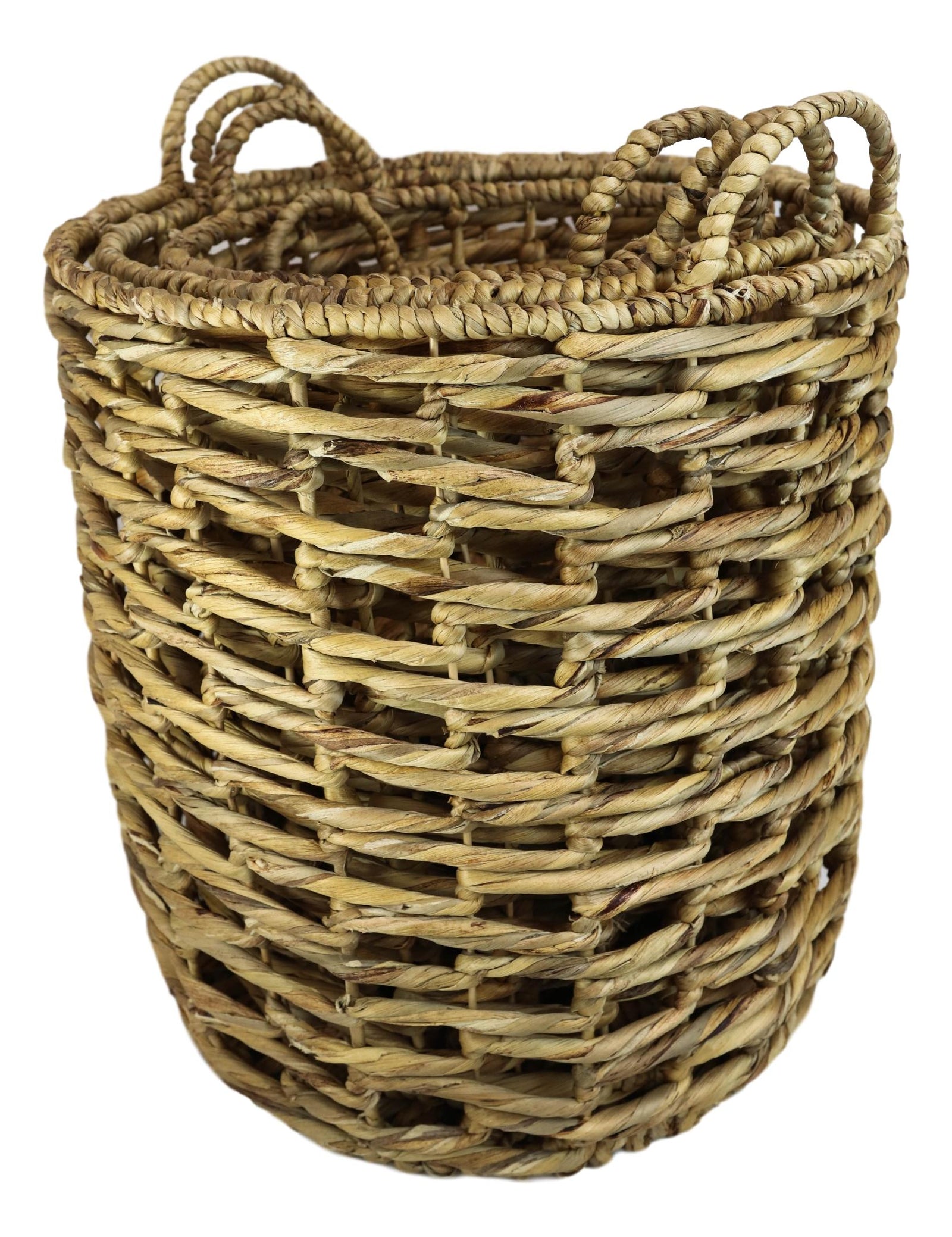 Western Farmhouse Stylish Hand Woven Nesting Storage Wicker Baskets Se ...
