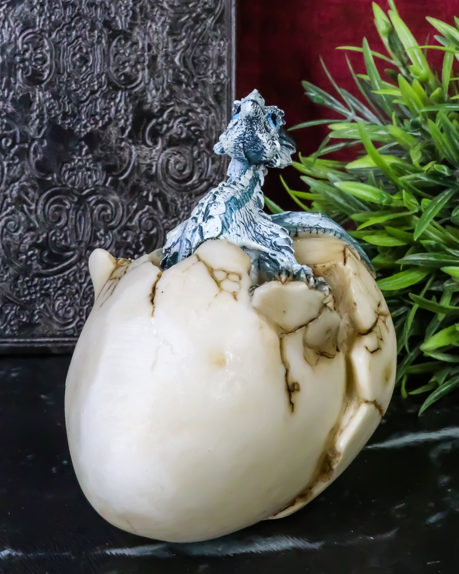 Cold Bifrost Dragon Hatchling Breaking Out Of Egg Shell Figurine Myth ...