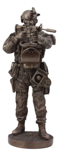Large Modern Warfare Covert Operation Navy Seal Commando Statue Night ...