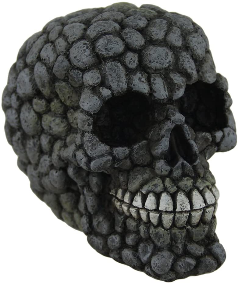 Volcanic Ash Rock Pile Skull Craggy Humanoid Asteroid Skeleton Figurin ...