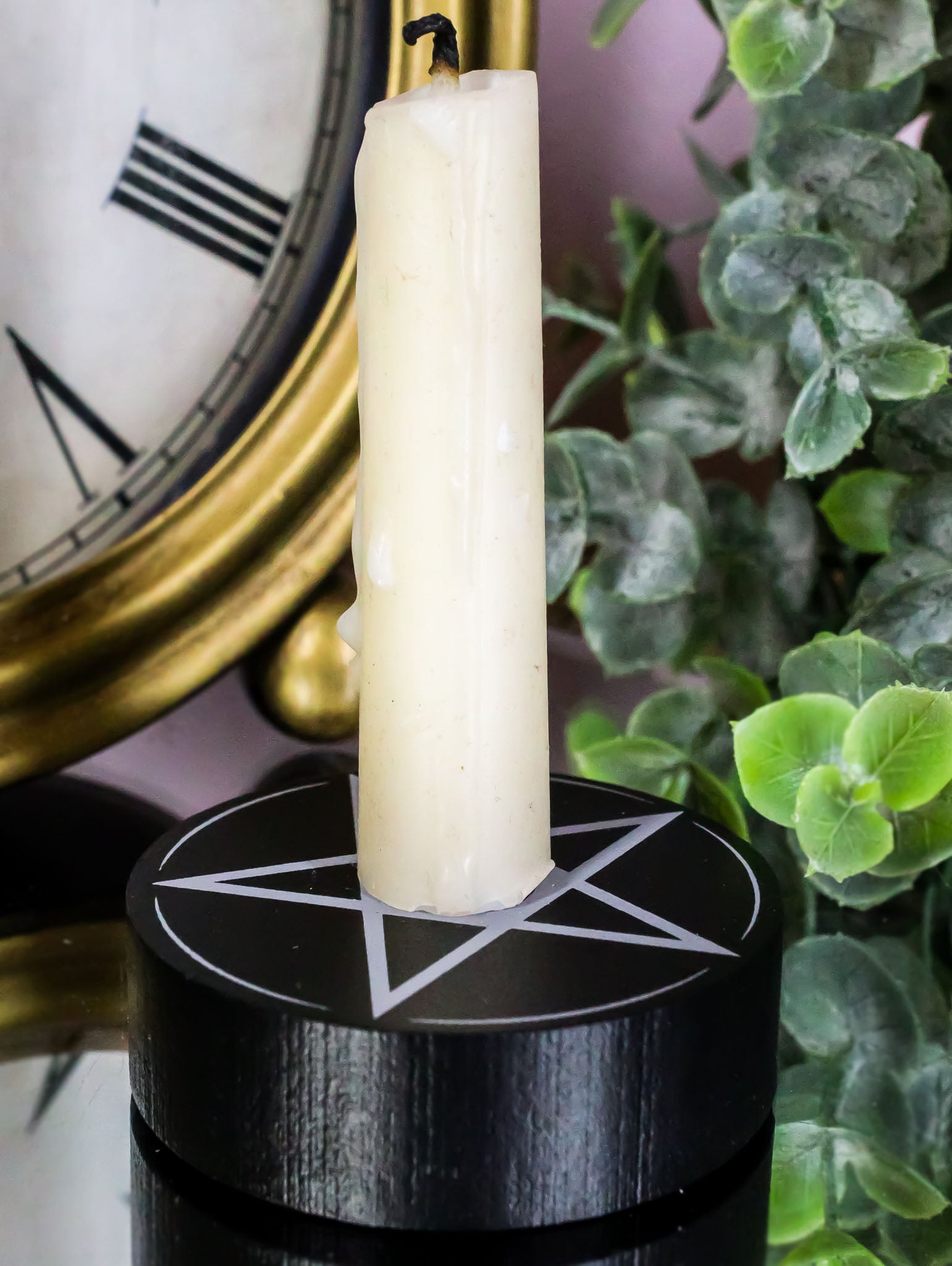 Set Of 4 Occult Wicca Witchcraft Pentagram Star Circle Spell Candle Ho ...