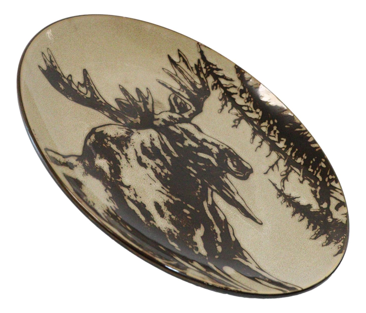 Pack Of 2 Rustic Western Emperor Elk Stag Moose Deer Salad Appetizer P ...