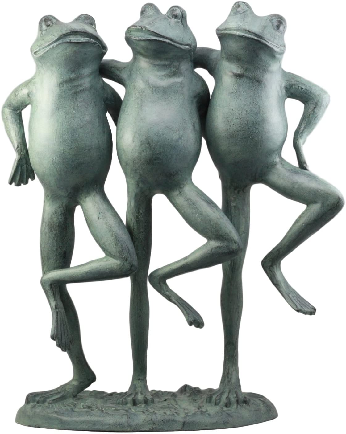 Ebros Gift Ebros Aluminum Best Pond Buddies Hand In Hand Dancing Frog ...
