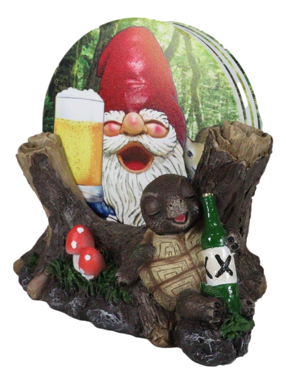 Life of The Party Gnome Toast And Drunk Turtle Tortoise Coasters And H ...