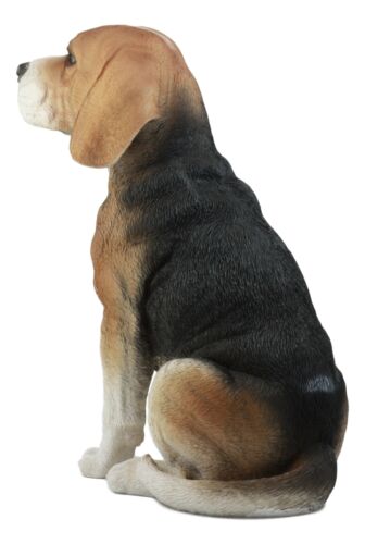 Ebros Gift Lifelike Realistic Classic Tri Colored Beagle Dog Statue 14. ...