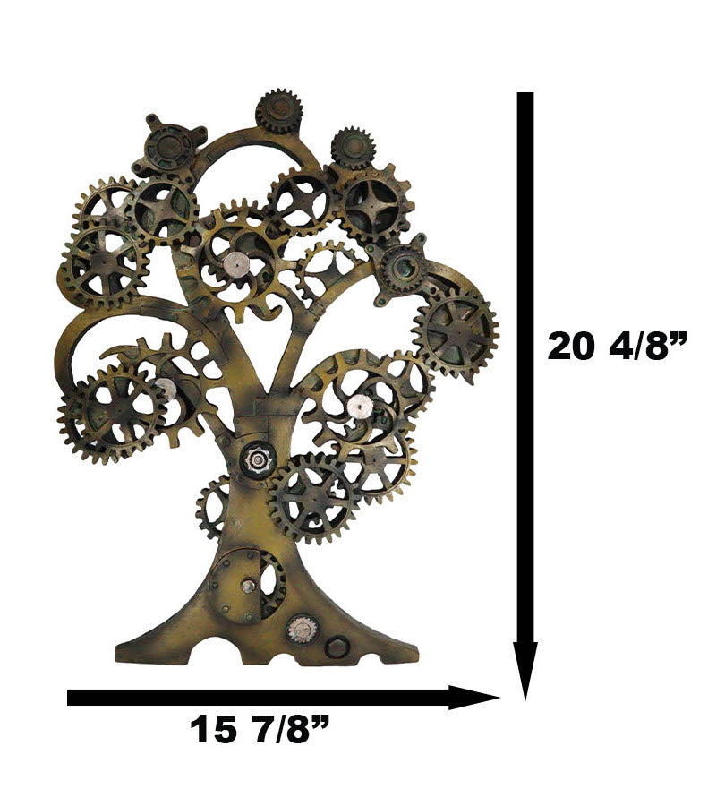 Ebros Large 20" High Steampunk Tree of Life Wall Decor Victorian Sci F ...