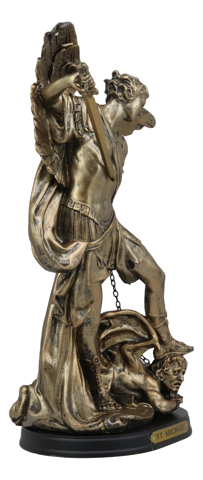 Ebros Large Archangel Saint Michael Slaying Chained Lucifer Statue 12 ...