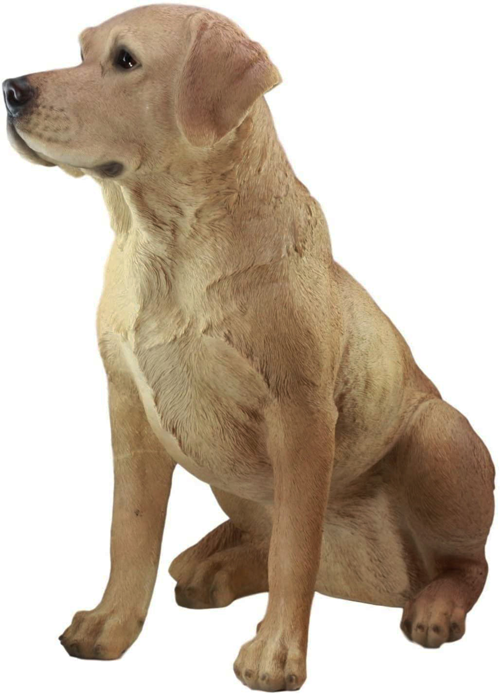 Ebros Large Realistic Lifelike Yellow Labrador Retriever Statue 21"H G ...