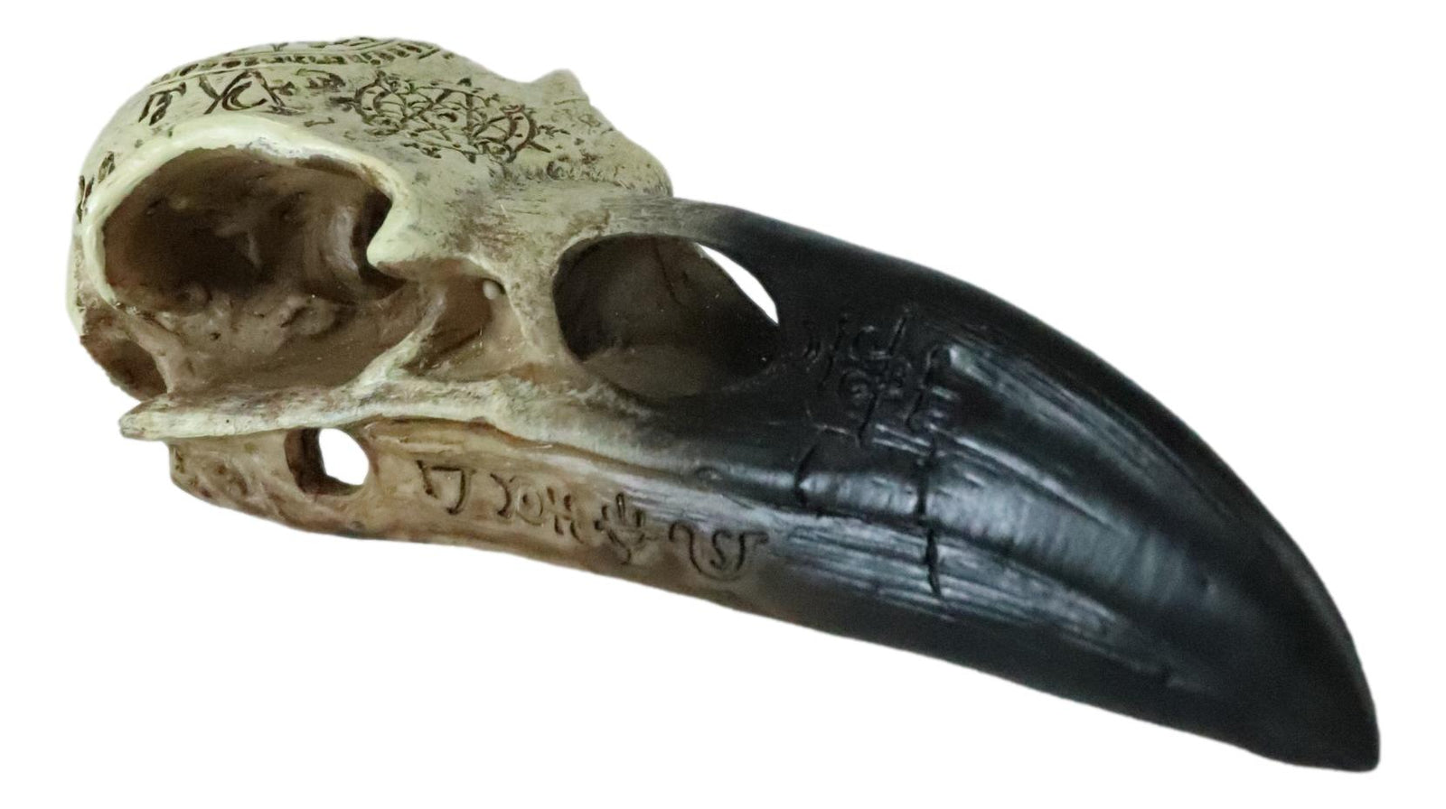 Ebros Gift Ebros Pentagram Omega Alchemy Raven Crow Skull Figurine with ...