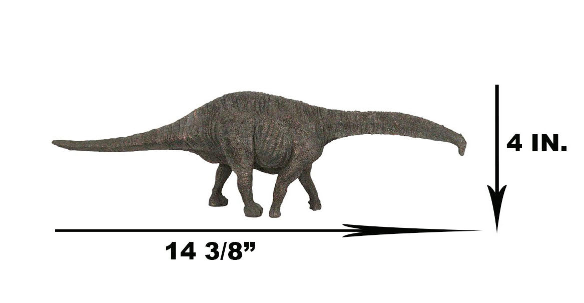 14"L Realistic Jurassic Era Sauropod Dinosaur Gigantic Brontosaurus Fi ...