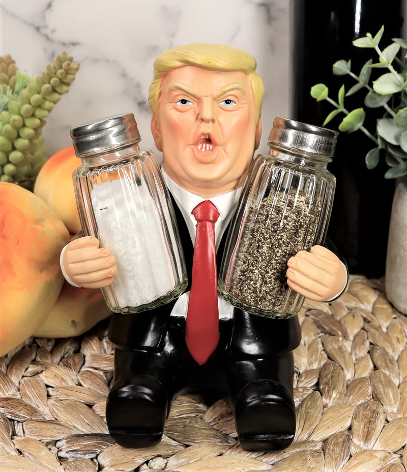 Ebros Make Flavor Great Again US President Trump Salt & Pepper Shakers ...