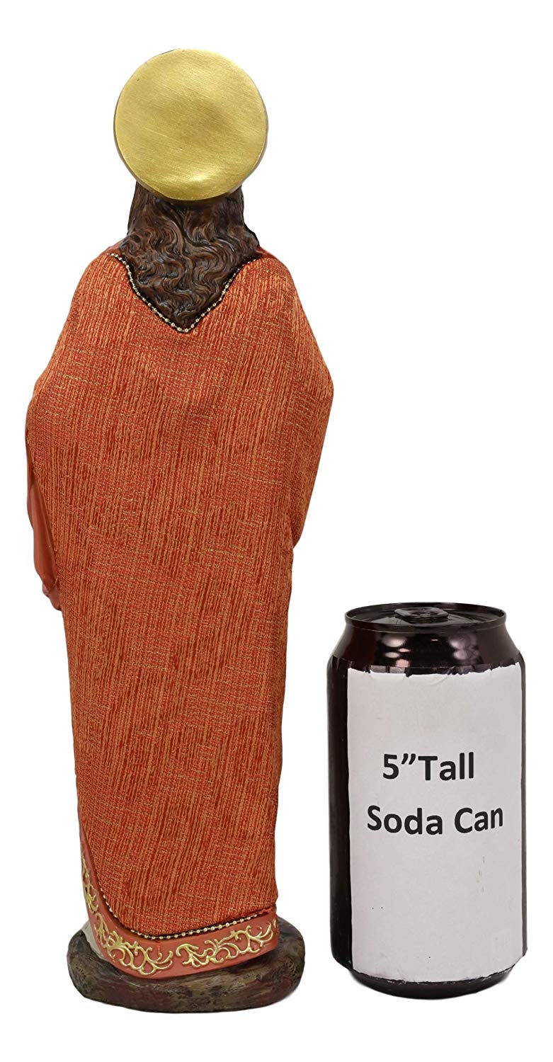 Ebros Colorful Hand Painted Sacred Heart of Jesus Devotional Statue in ...