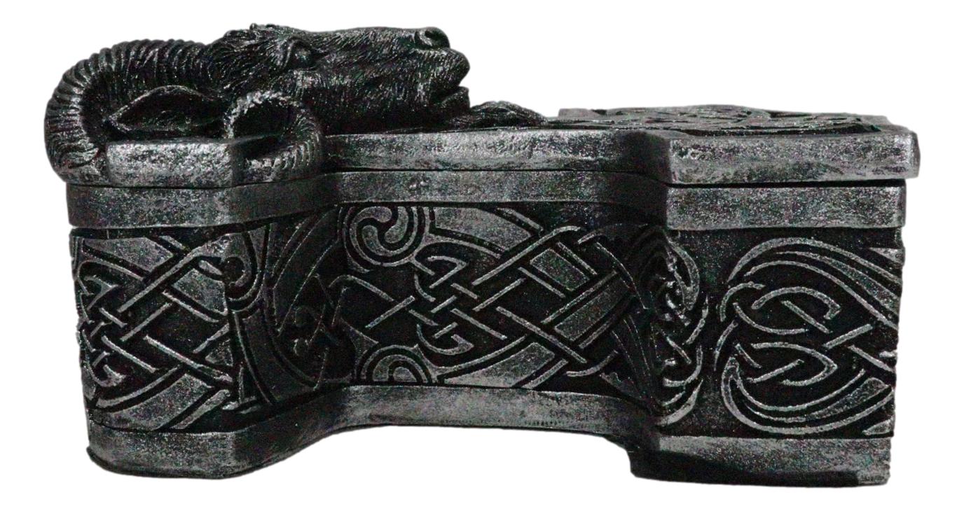 Viking Ram Skull Thor Hammer Mjolnir With Runes Knotwork Decorative Je ...