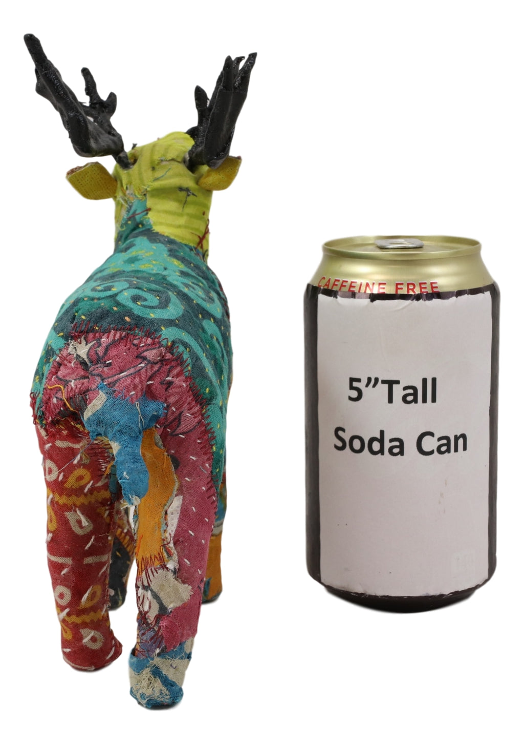 Forest Stag Moose Elk Hand Crafted Paper Mache In Colorful Sari Fabric ...