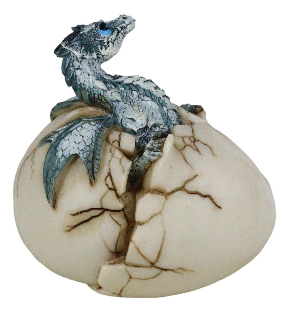 Cold Bifrost Dragon Hatchling Breaking Out Of Egg Shell Figurine Myth ...