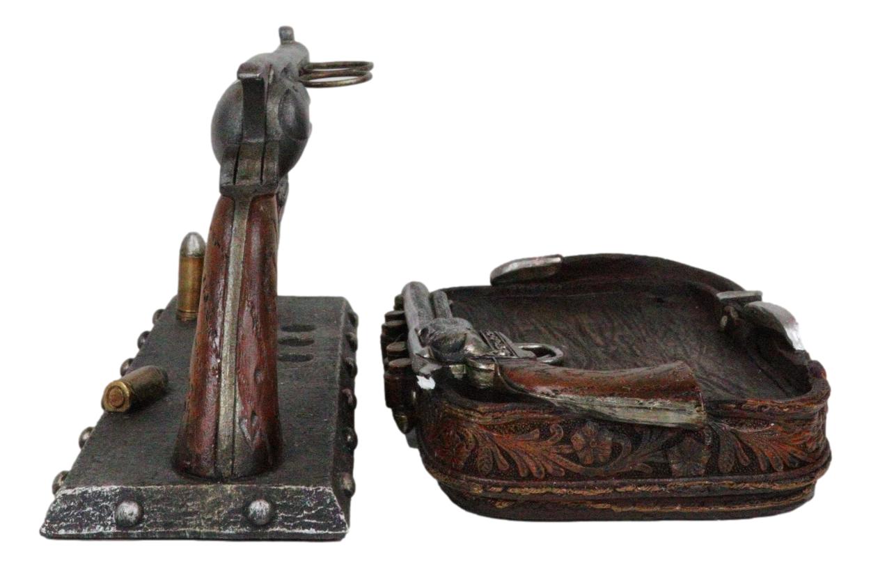 Ebros Gift Rustic Western Cowboy Revolver Guns Belt Buckle Soap Dish ...