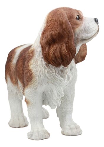 Large Realistic Adorable Cavalier King Charles Spaniel Dog Statue 16"L ...